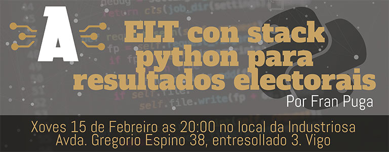ELT con stack python para resultados electorais | A Industriosa